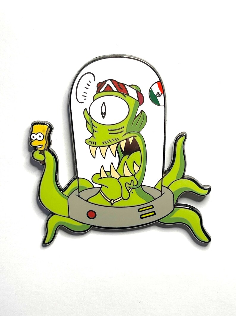 Simpsons Alien Pin - Etsy