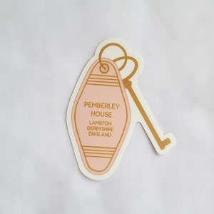 Pride and Prejudice Sticker, Pemberley Sticker, Jane Austen Sticker ...