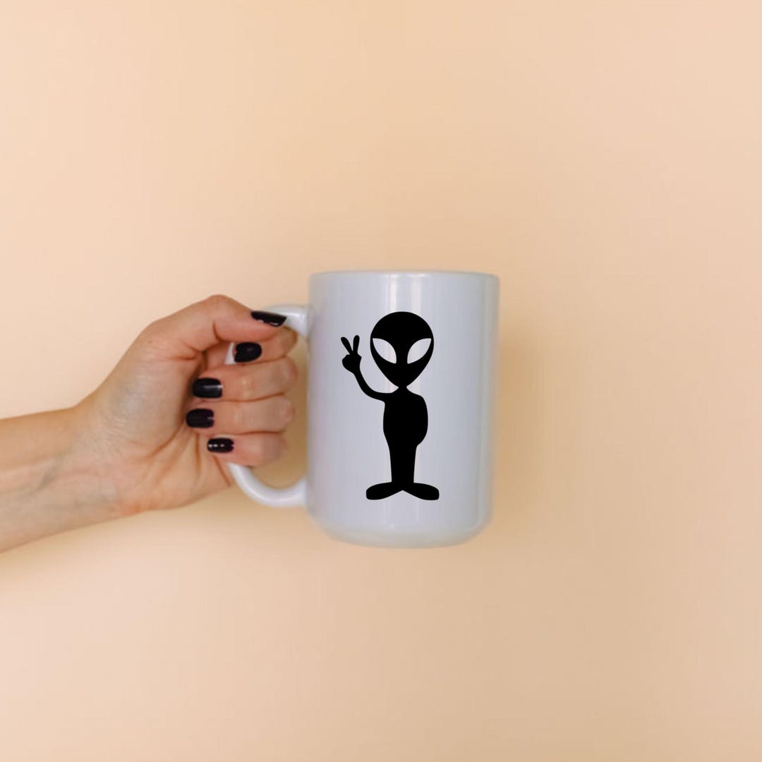 Alien Sticker, Alien Decal, Martian Decal, Martian Sticker, Decals for ...