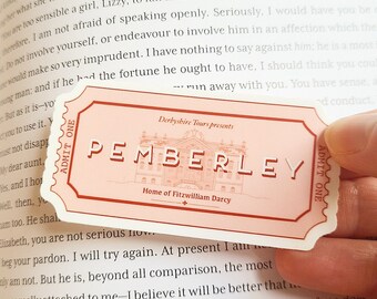 Pemberley, Pride and Prejudice Mr. Darcy Sticker - Etsy