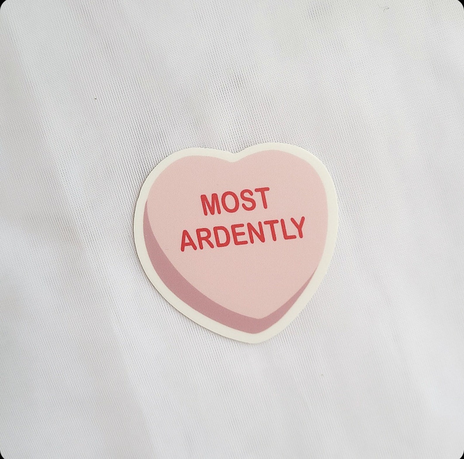Pride and Prejudice Sticker, Most Ardently Sticker, Jane Austen Sticker ...