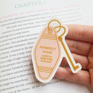 Pride and Prejudice Sticker, Pemberley Sticker, Jane Austen Sticker ...