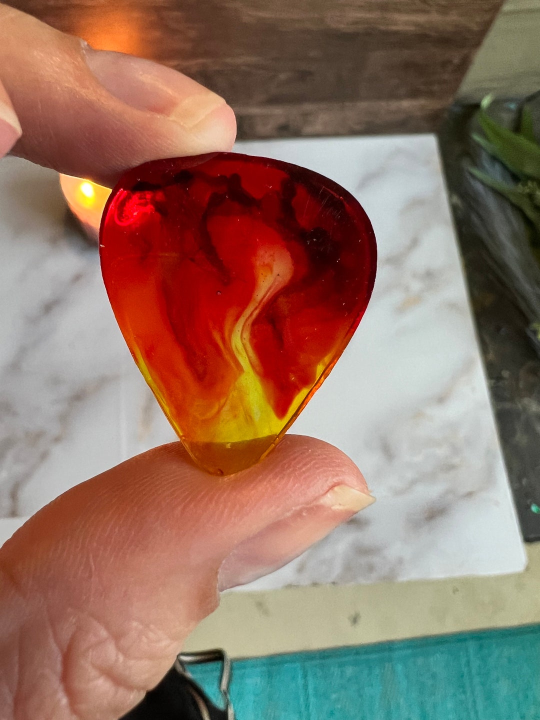 Fire Resin Guitar Picks - Etsy