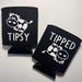 Tipped and Tipsy Cow Can Koozie Set Beer Can Cooler Beverage Chiller ...