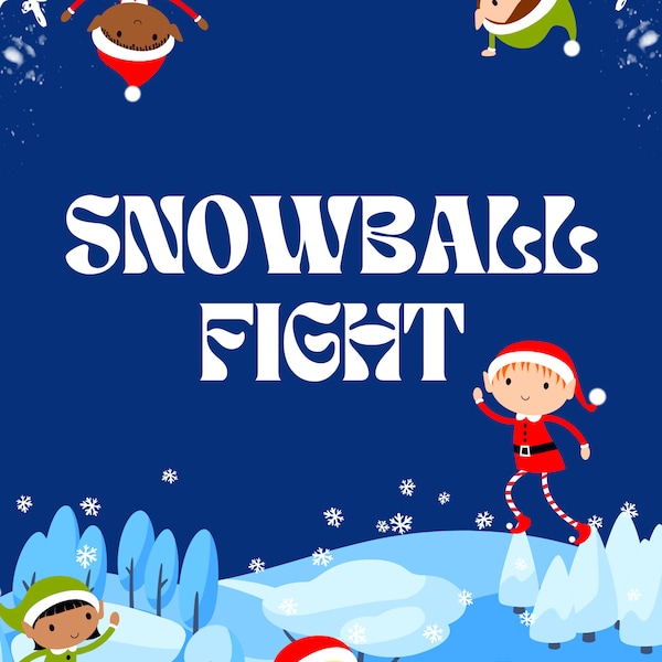 Elf Snowball Fight - Etsy
