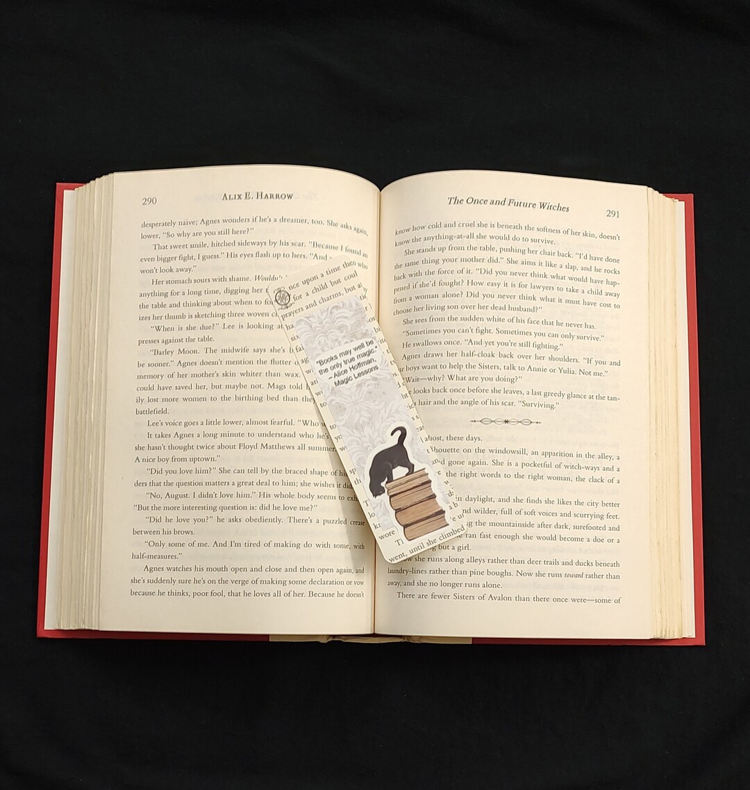 Cat Bookmark Laminated Bookmark Upcycled Bookmark Booklover Gift ...