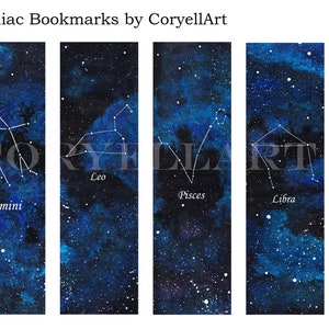Zodiac Bookmark Set Instant Download Astrology Printable - Etsy