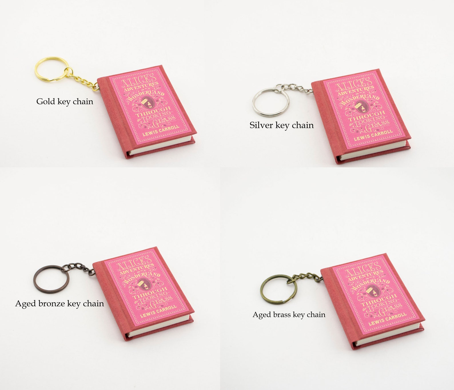 Personalized Mini Book Key Chain Custom Miniature Book | Etsy