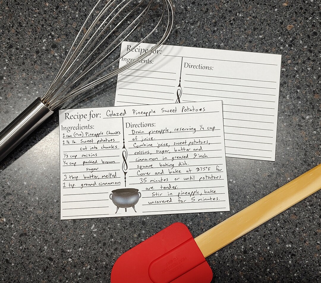 Printable Recipe Cards Witch Recipe Cards Instant Download Cauldron ...