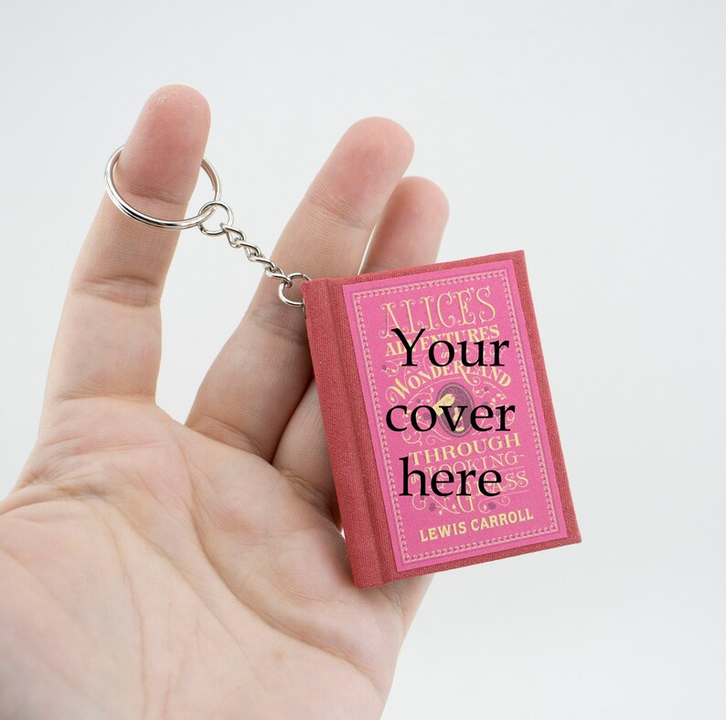 Personalized Mini Book Key Chain Custom Miniature Book - Etsy