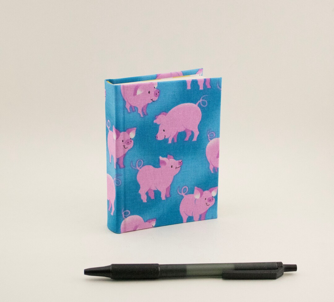 Pig Sketchbook Cute Pink Notebook Piggy Diary Stationery - Etsy