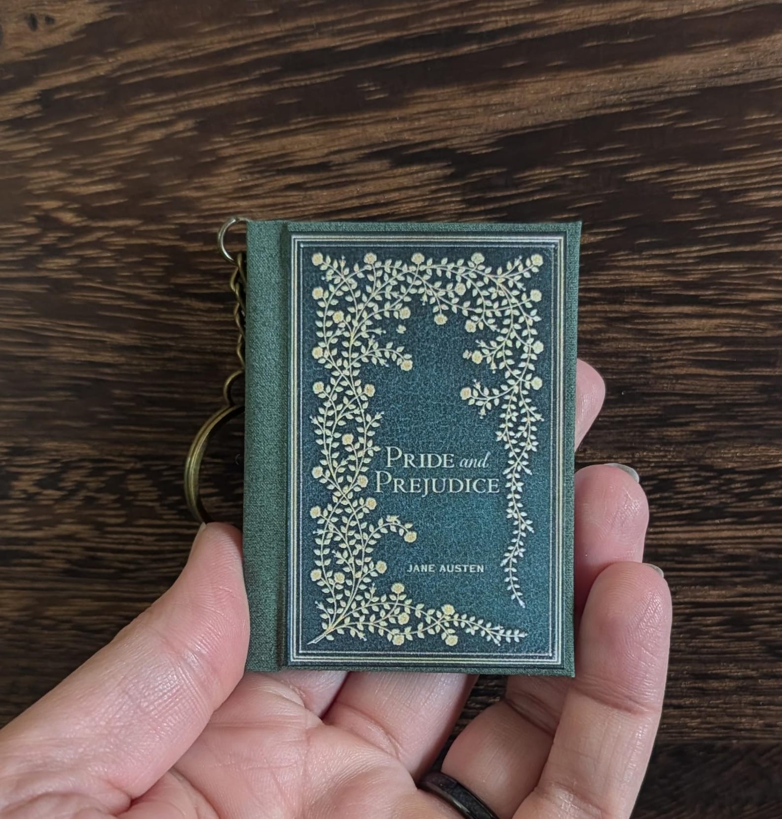 Personalized Mini Book Key Chain Custom Miniature Book - Etsy