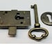Trunk Lock Key t-46k T46 3815 3835 Trunk Chest Steamer Vintage Antique ...