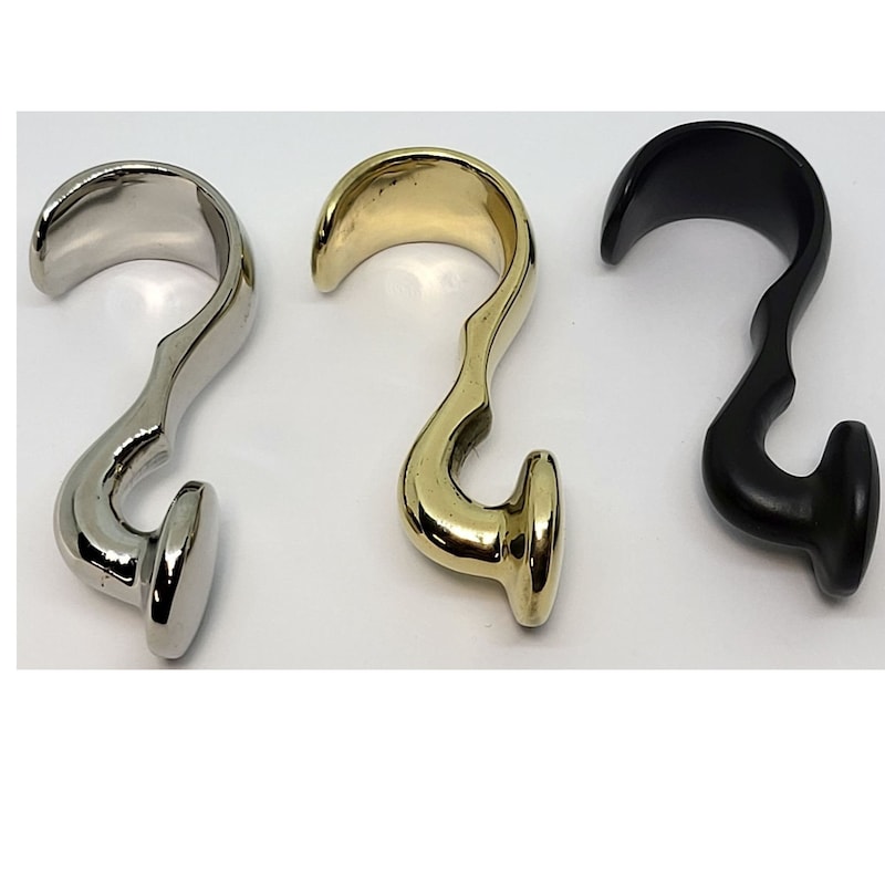 Solid Brass Hooks Rail - Etsy