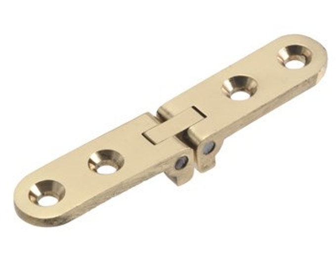 Solid Brass Flip Top Table Hinge 180 Degree FLUSH Small Butler Tray ...