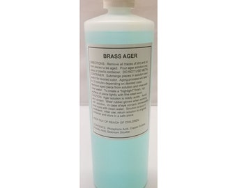 8oz. ounce Brass Ager Darkening Solution Antique Vintage | Etsy