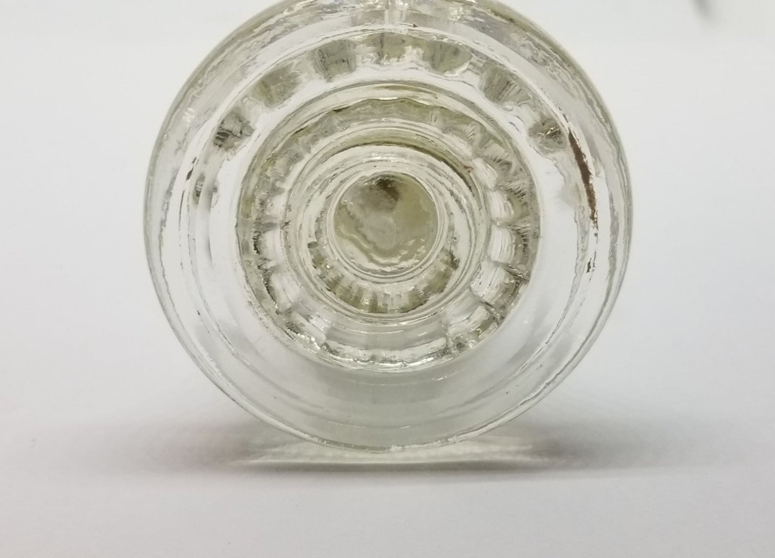 2 Empire Style PRESSED GLASS KNOB Victorian Antique Vintage Old Dresser ...