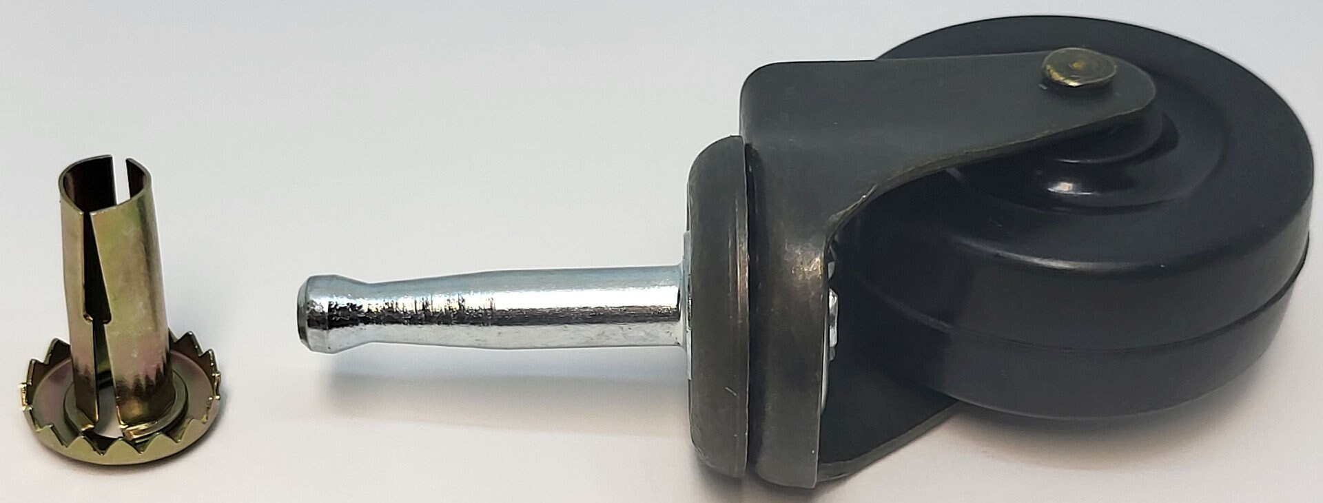 2 Inch RUBBER Wheel Caster Antique Brass Aged Finish - Etsy