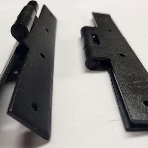 3, 4 & 7 Inch PAIR H Hinges Cast Iron Antique Vintage Rustic Retro Old ...