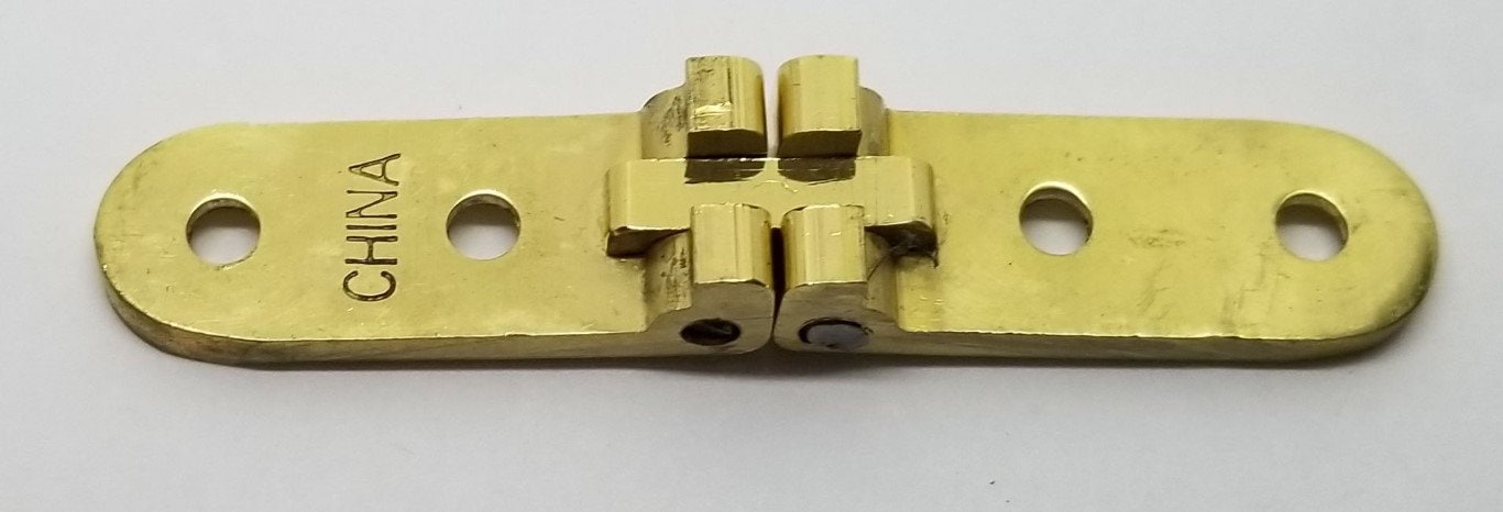 Solid Brass Flip Top Table Hinge 180 Degree FLUSH Small Butler Tray ...