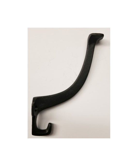 Cast Iron Single Front Mount Coat Hook Costumer Black Rack Hat - Etsy