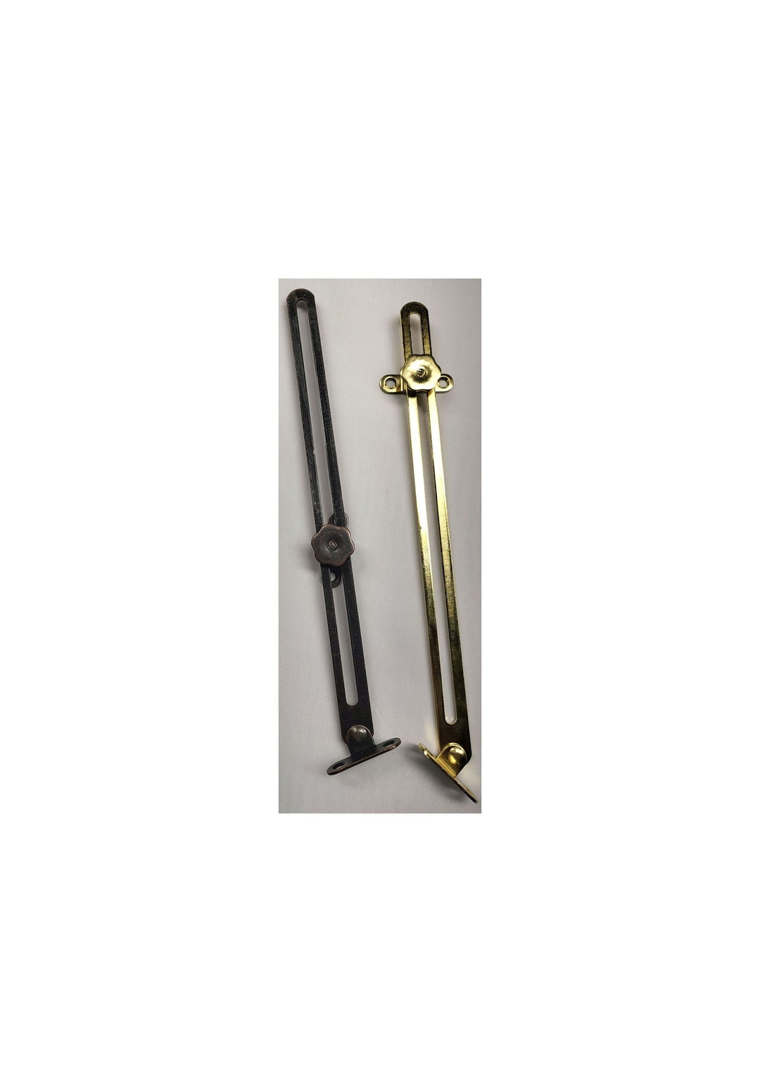 10" Steel Bronze Brass Adjustable Wheel Tension Sliding Slotted LOCKING ...