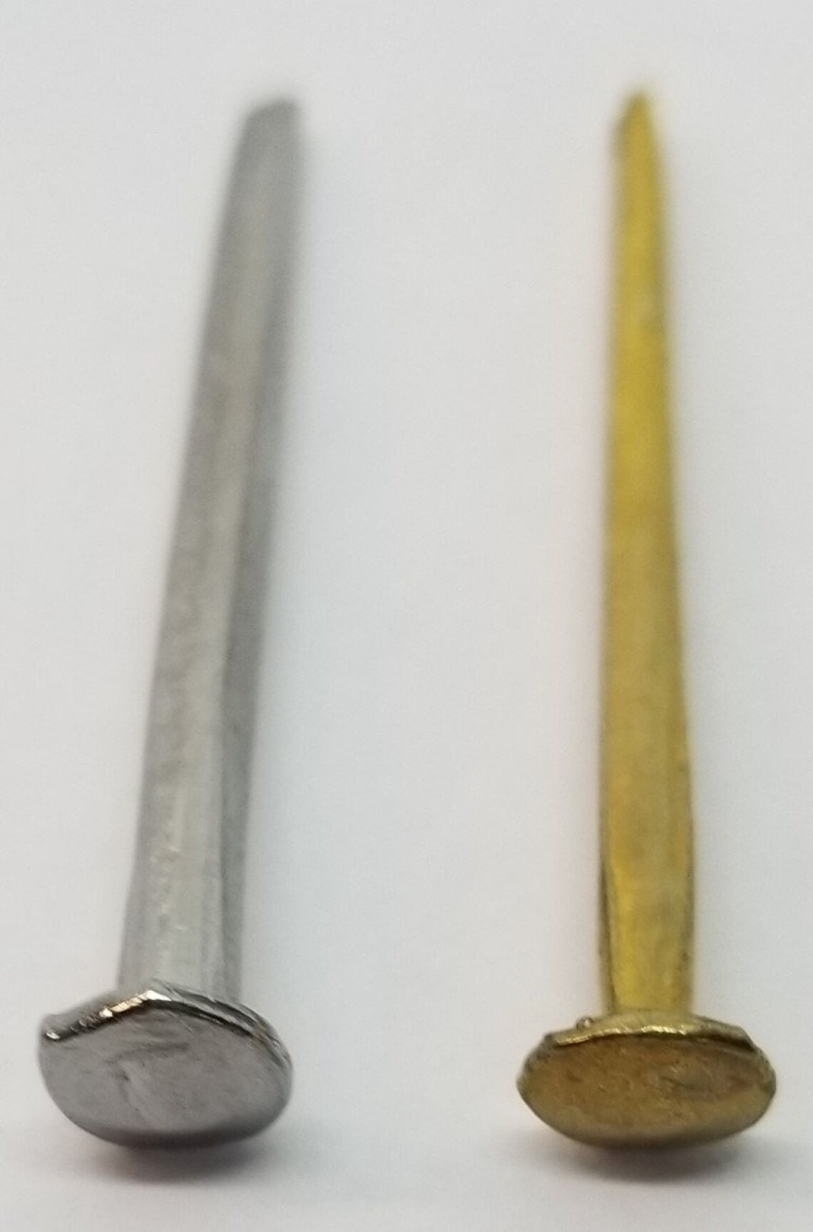 Brass Trunk Nails 1.5" Long - (1/4 LB Bag) Chest Steamer Antique ...