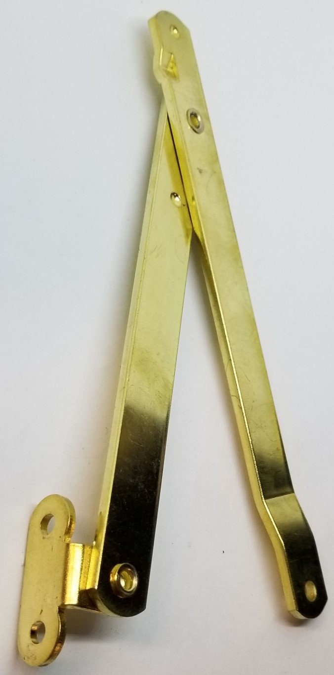 Pair 2 Brass Plated Steel Drop Front DESK LID STAYS hinges | Etsy