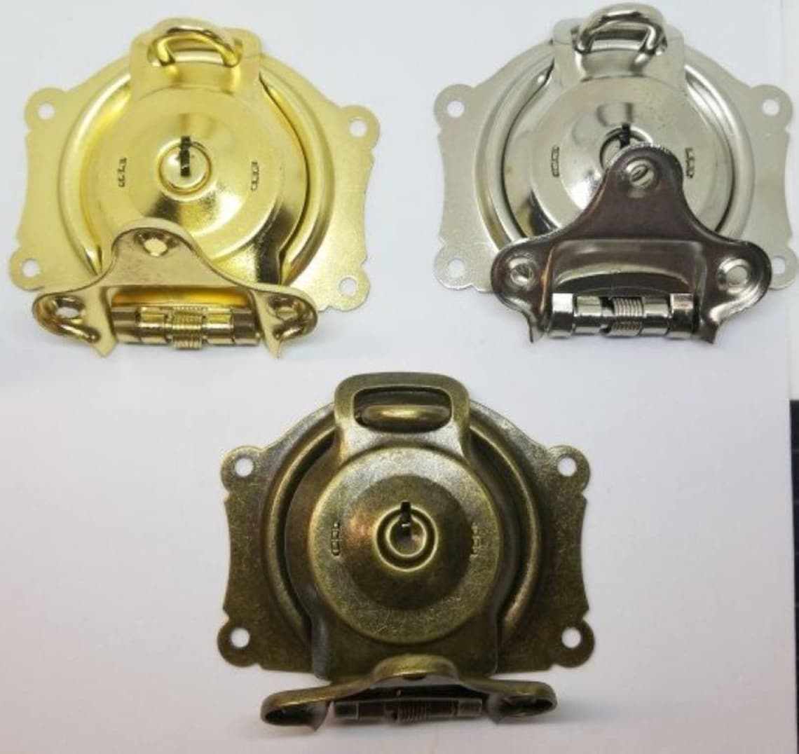 SHORT BLACK POWDER Coated Steel Trunk Lock With Keys Chest | Etsy