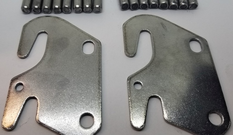 Steel Bedfast Kit 4 Steel Bed Rail Fasteners Pins Hook Frame Stamping ...