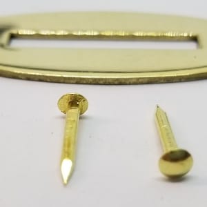 OVAL Stamped Brass Coin Slot Cover Bank Money Box Jewelry Hole Piggy ...