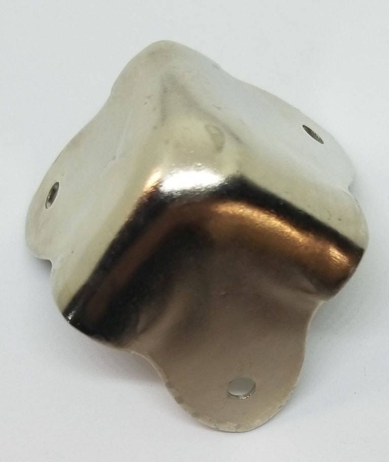 Nickel Plated Trunk Corner steamer chest cap cover box chrome | Etsy