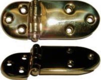 ANTIQUE BRASS Cast Ice Box Door Hinge 3/8 Offset Antique | Etsy