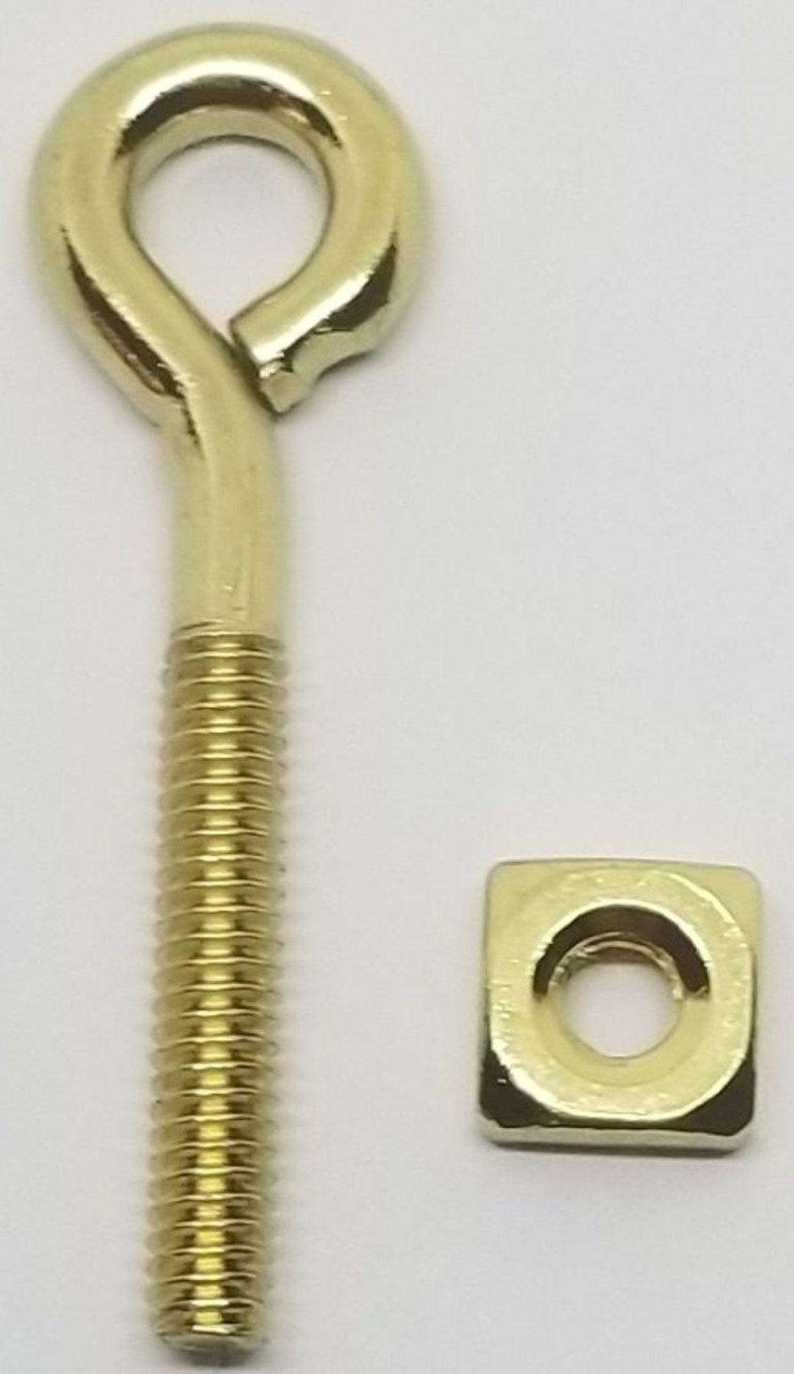 POLISHED BRASS Eyebolt Eyelet Post for Bail Pull Handle Drop Hook Hole ...