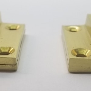 3 PIECE ENGLISH Brass Table Keeper Fork Traditional English Slide ...