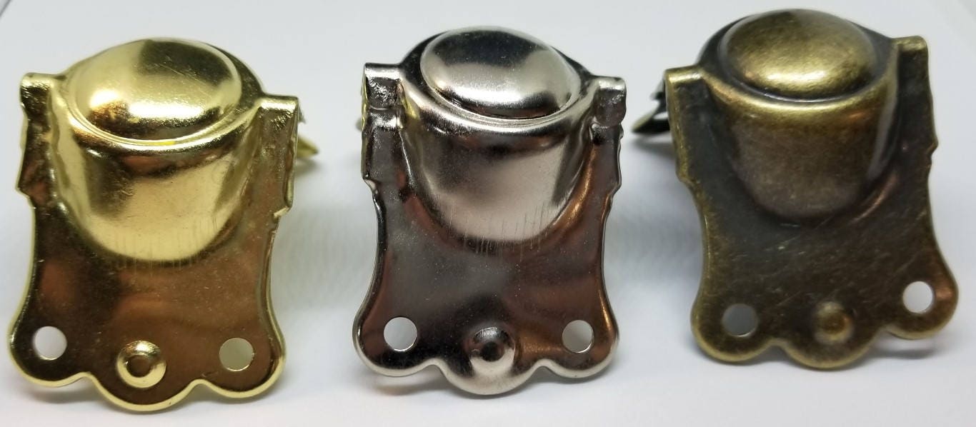 Antique Brass Plated Stamped Steel Trunk Knee Clamp Chest | Etsy