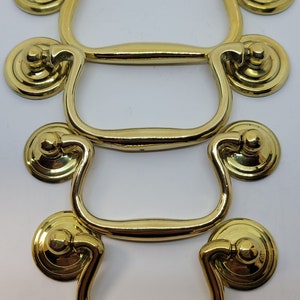 2" 2.5" - 3" - 3.5" 4" Queen Anne Style Bail Pull Handle Knob Cast ...