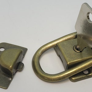 2-3/4" LOCKING Trunk Chest Briefcase Drawbolts Brass, Black, Nickel ...