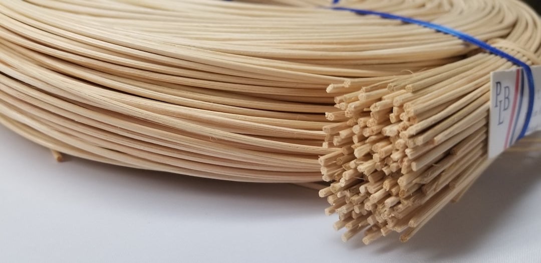ROUND REED #2 - 1/16" (1.75mm) Diameter - 1100' Foot Coil Rush Basket ...
