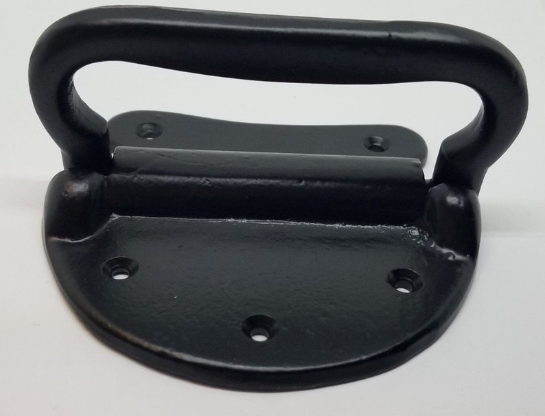 LARGE CAST IRON Trunk Handle Antique Vintage Old Black Heavy - Etsy