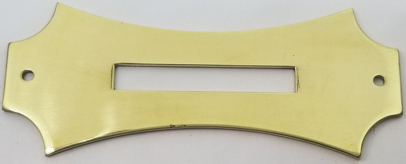 Scalloped Stamped Brass Coin Slot Cover Bank Money Box Jewelry Hole ...