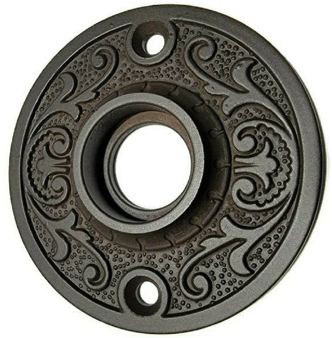 DOORKNOB ROSETTE Round Floral Pattern Ornate Door Plate Passage ...