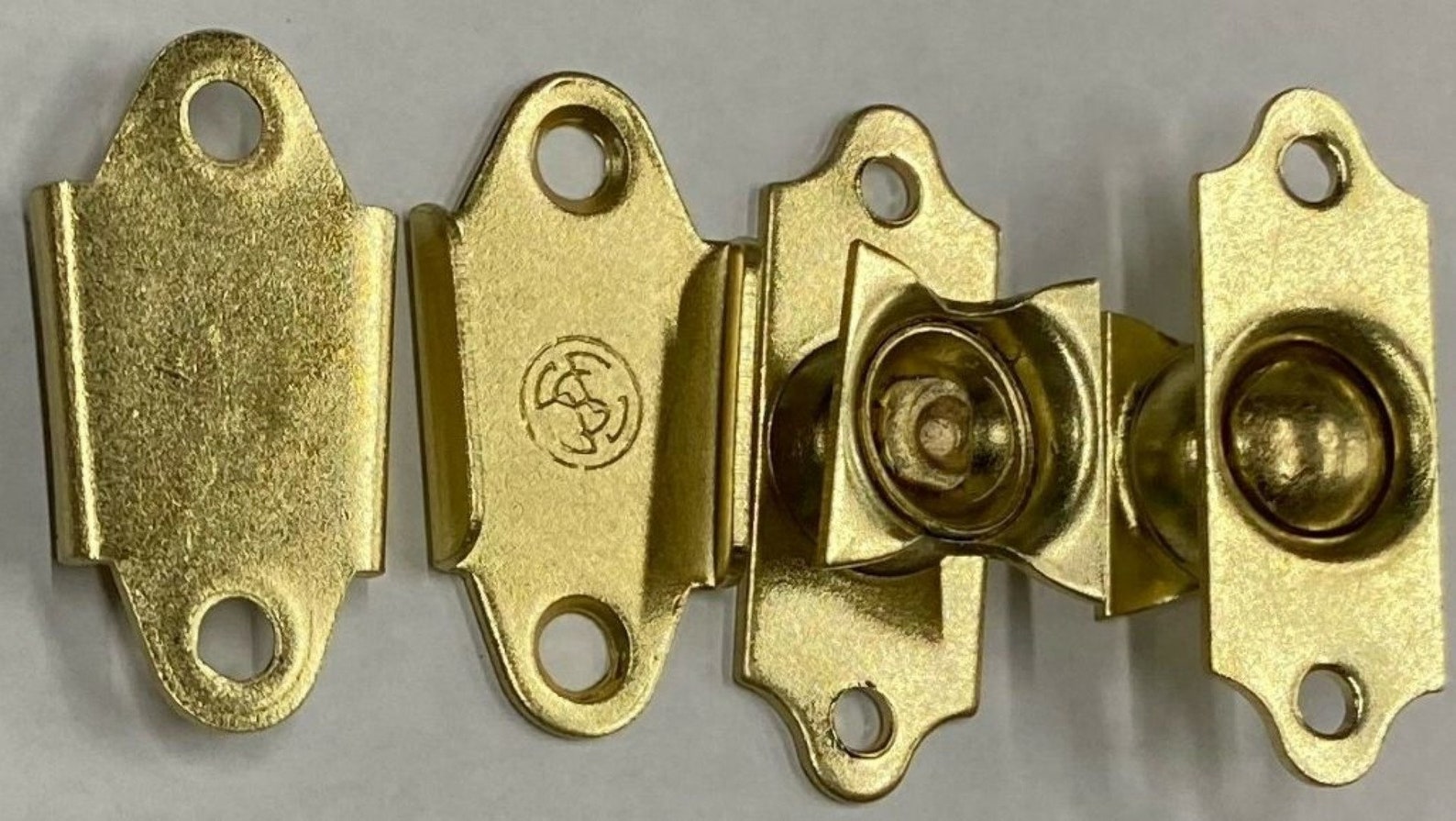 Swivel Mirror Wedge Mounting Brackets Polished Brass Nickel Angle Tilt ...