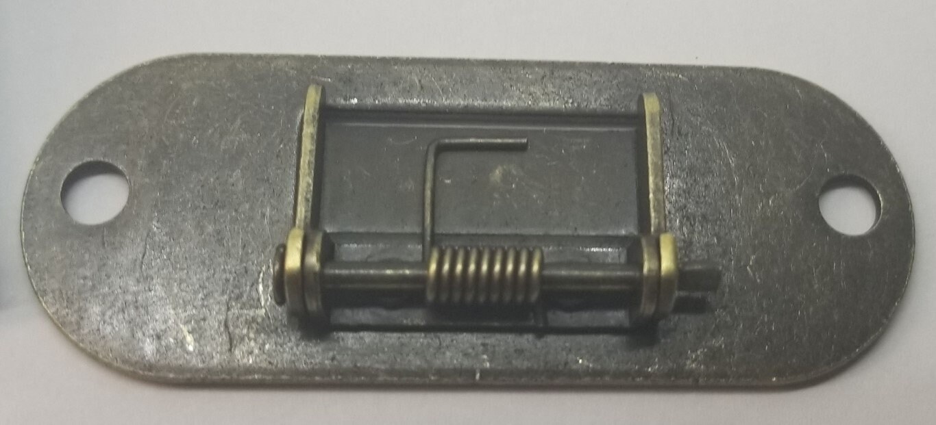 ANTIQUE BRASS Roll Top Desk Lock Set rounded oval Catch 2 Keys | Etsy