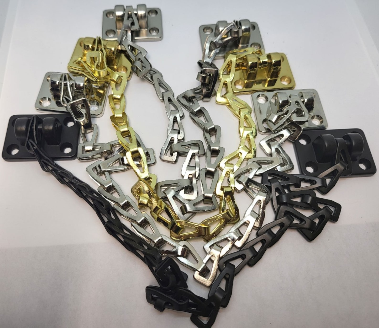 15" ADJUSTABLE Steel Chain Support Transom Window Solid Brass Bracket ...