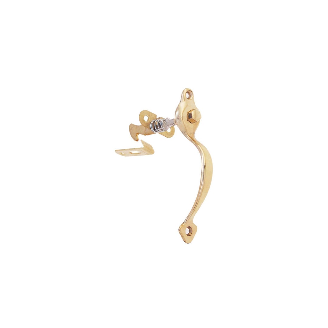 PUSH BUTTON LATCH Cast Brass Cabinet Handle Pull Catch Door Drawer ...