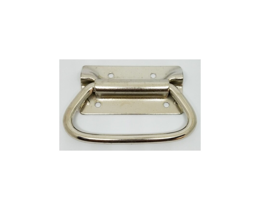 Trunk Chest Handle - Nickel Plated Steel - HEAVY DUTY Hand Loop BAIL ...
