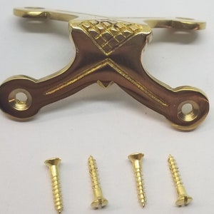 Solid Brass Double Triple Quadruple Legged Trunk Chest Steamer Edge ...