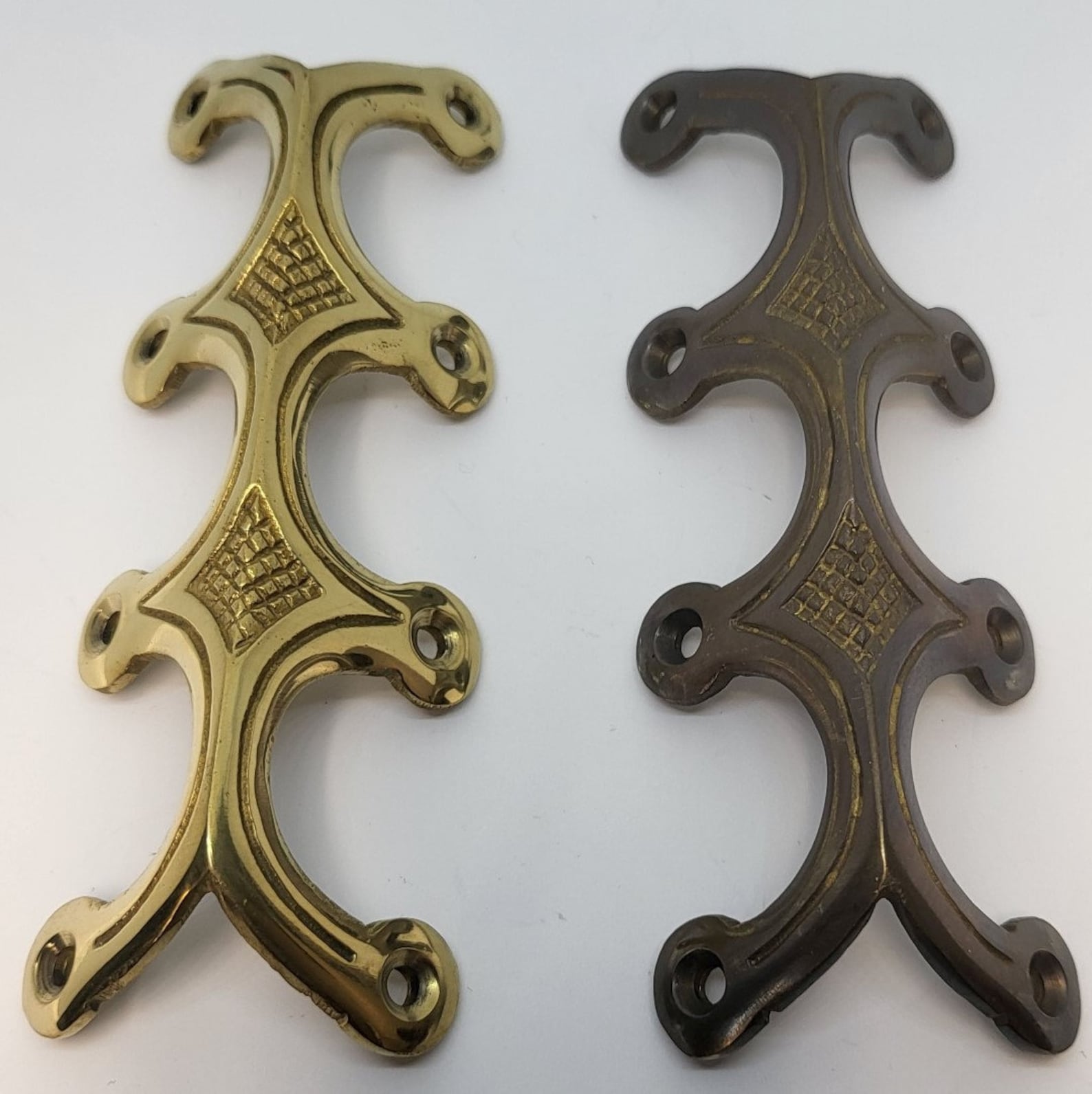 Solid Brass Double Triple Quadruple Legged Trunk Chest Steamer Edge ...