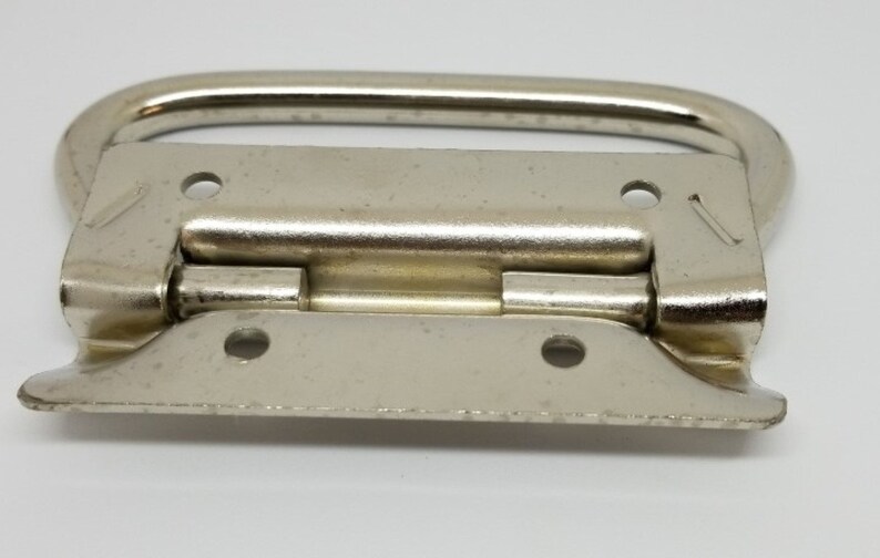 Trunk Chest Handle - Nickel Plated Steel - HEAVY DUTY Hand Loop BAIL ...